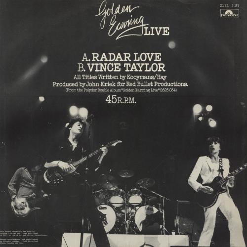 Golden Earring Radar Love [Live] UK 12" vinyl single (12 inch record ...